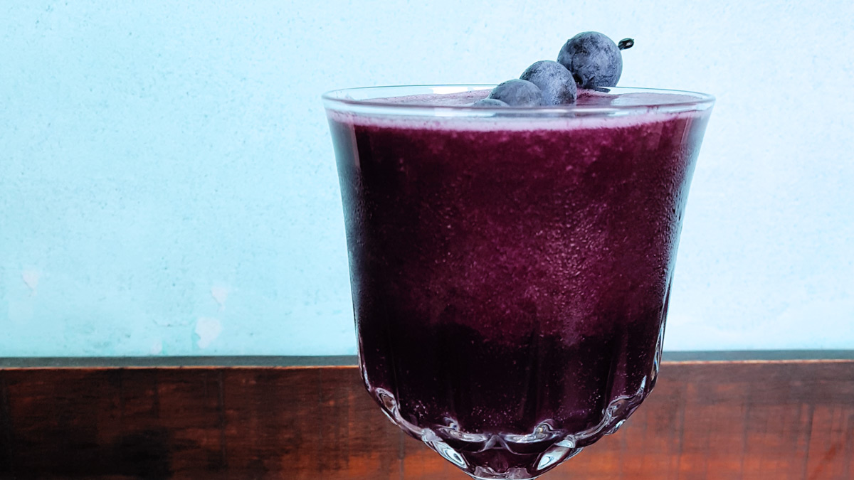 The Roxy | A Spiced Blueberry Jam Cocktail - Feast In Thyme